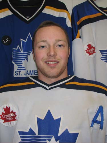 Steve Johnston - #14 Forward - St. James Jr. Canucks - MMJHL